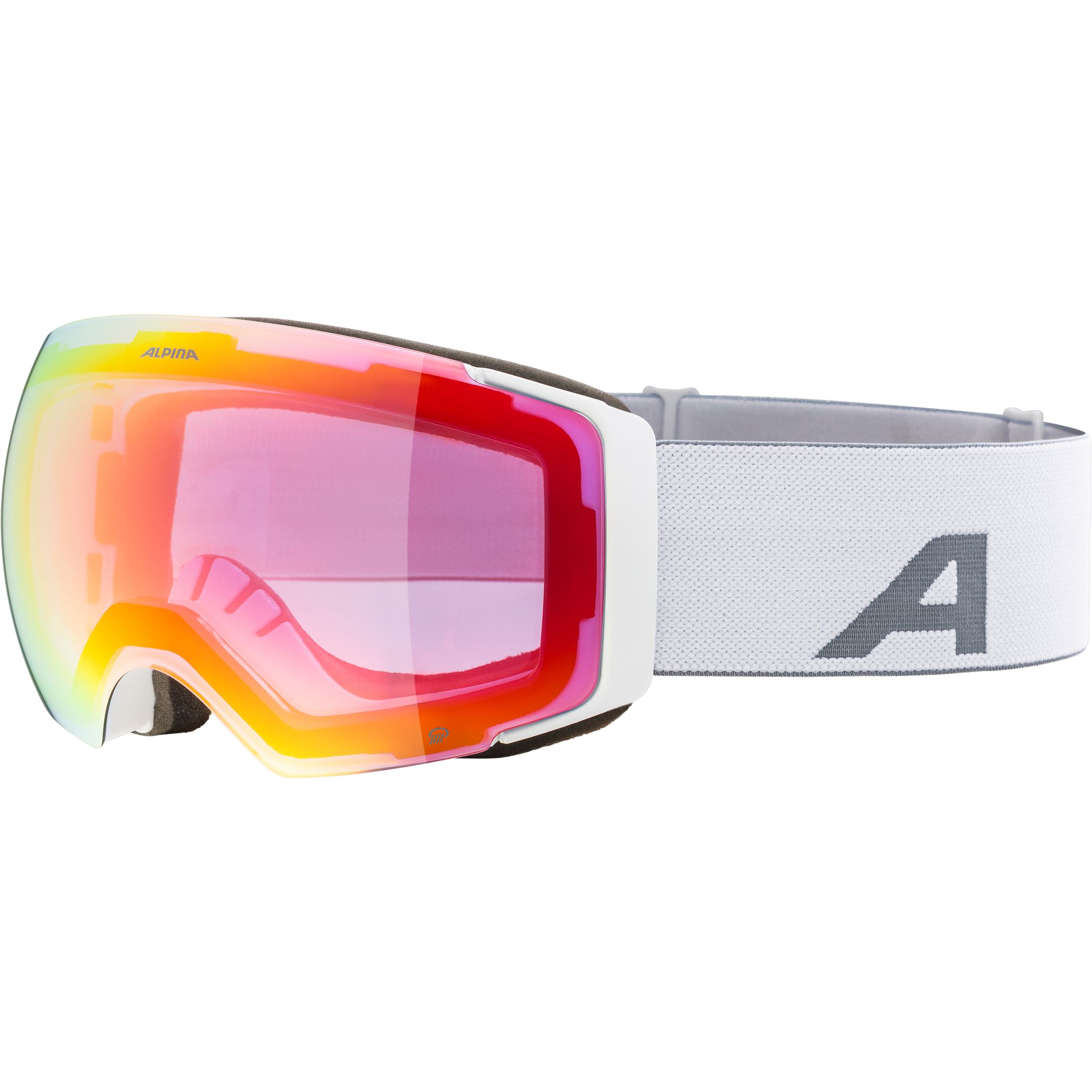 Alpina Falera Mag Q Ski Goggles - white matt, q red s2