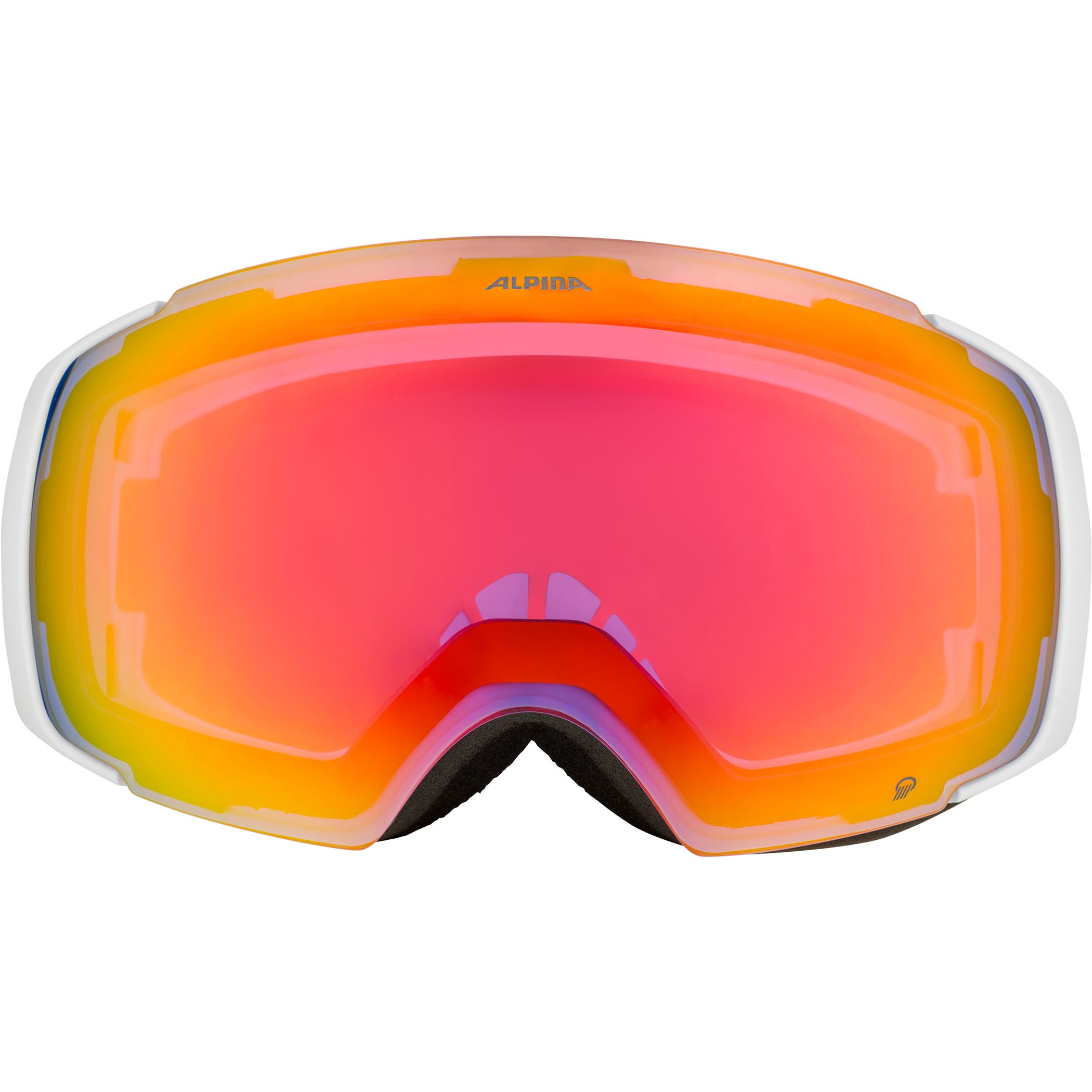 Alpina Falera Mag Q Ski Goggles - white matt, q red s2