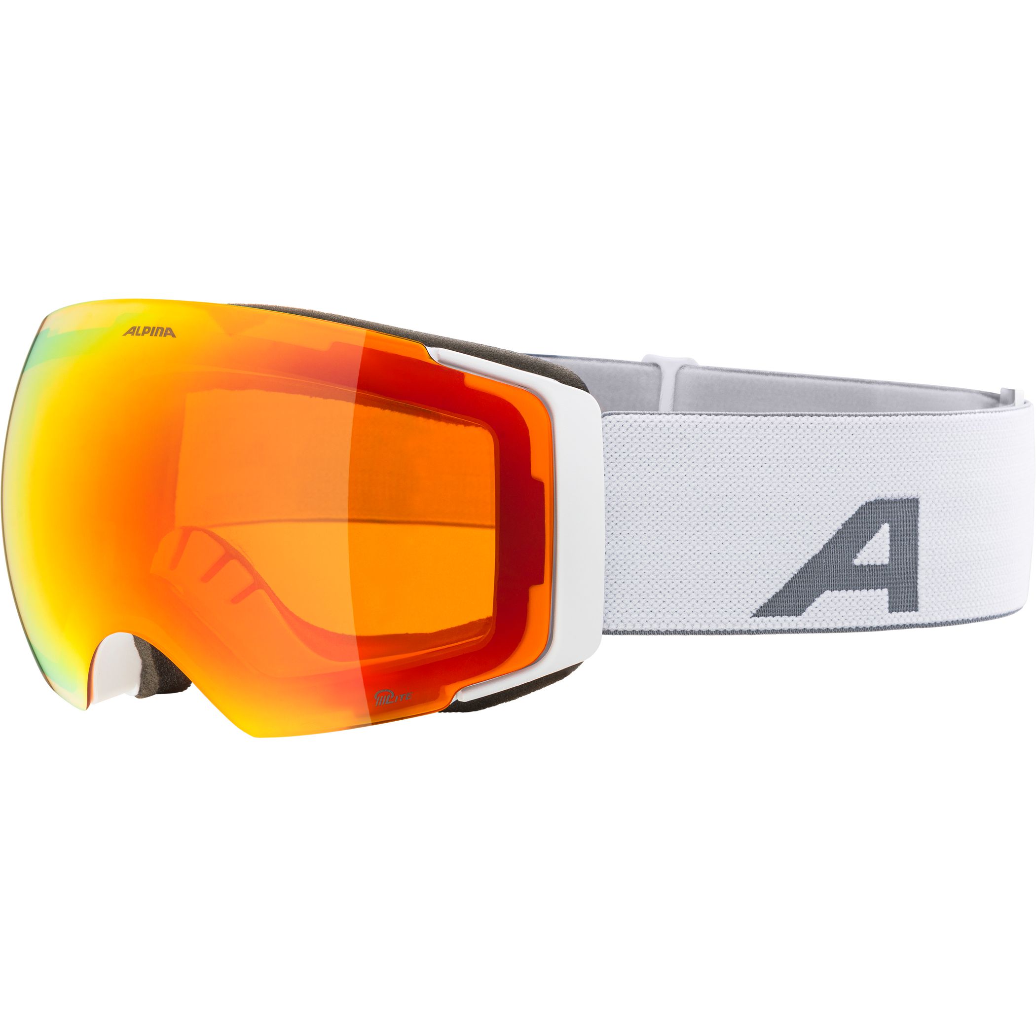 Alpina Falera Mag Q-Lite Ski Goggles - white matt, red s2